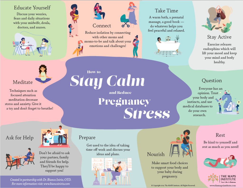 10 Ways to Stay Calm and Reduce Pregnancy Stress - The MAPS Institute